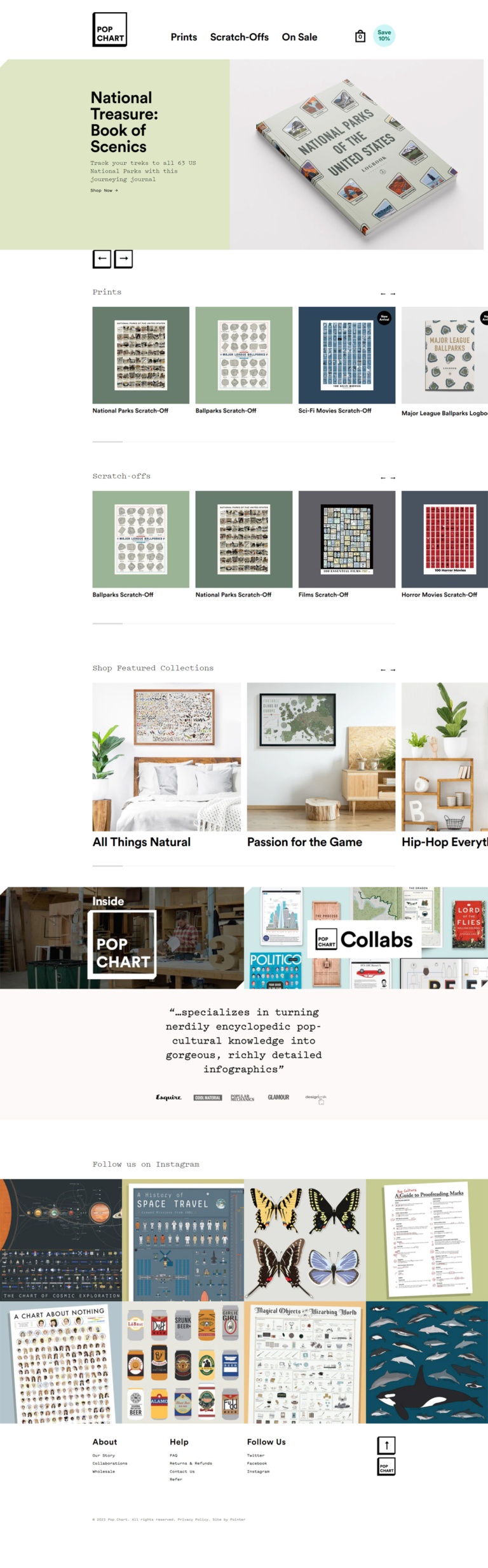 Pop Chart Lab | eCommerce Website Design Gallery & Tech Inspiration