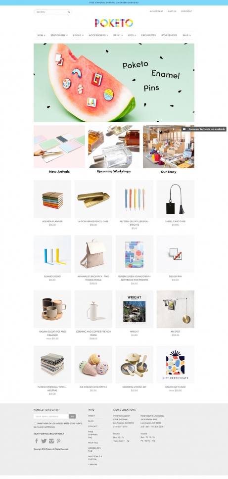 Poketo | eCommerce Website Design Gallery & Tech Inspiration