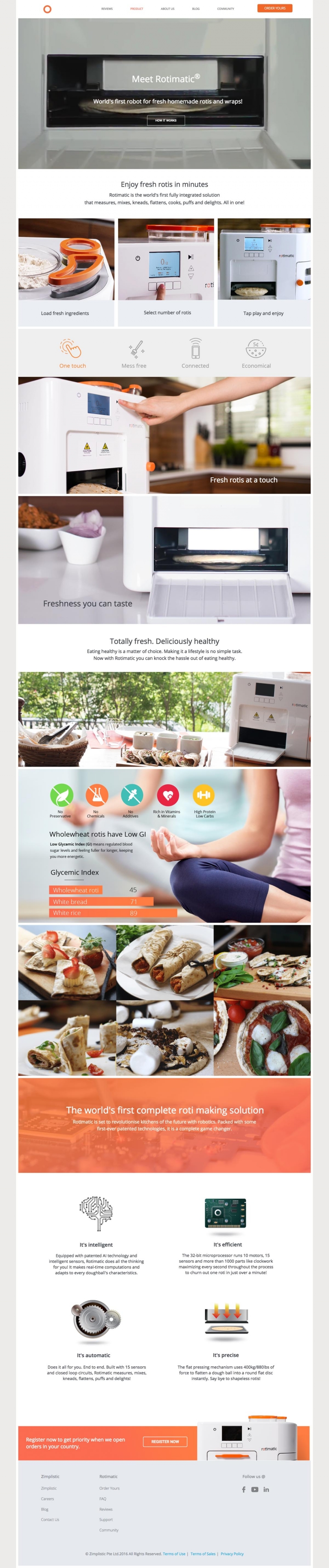 Rotimatic | eCommerce Website Design Gallery & Tech Inspiration