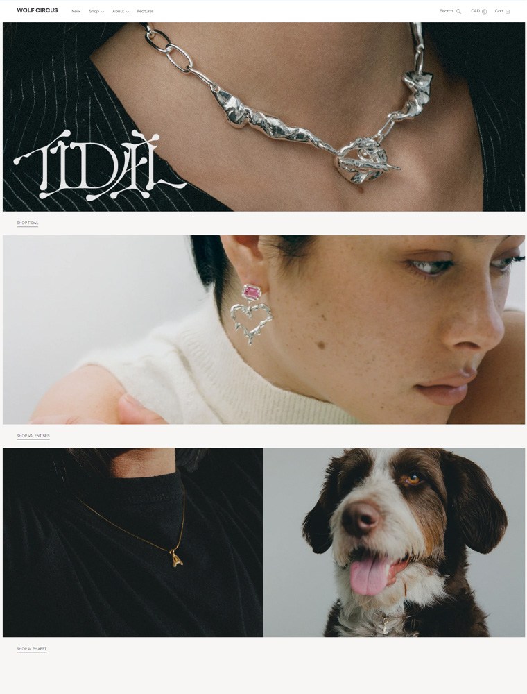 Wolf Circus | eCommerce Website Design Gallery & Tech Inspiration