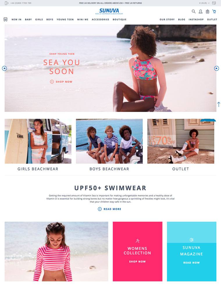 Sunuva | eCommerce Website Design Gallery & Tech Inspiration
