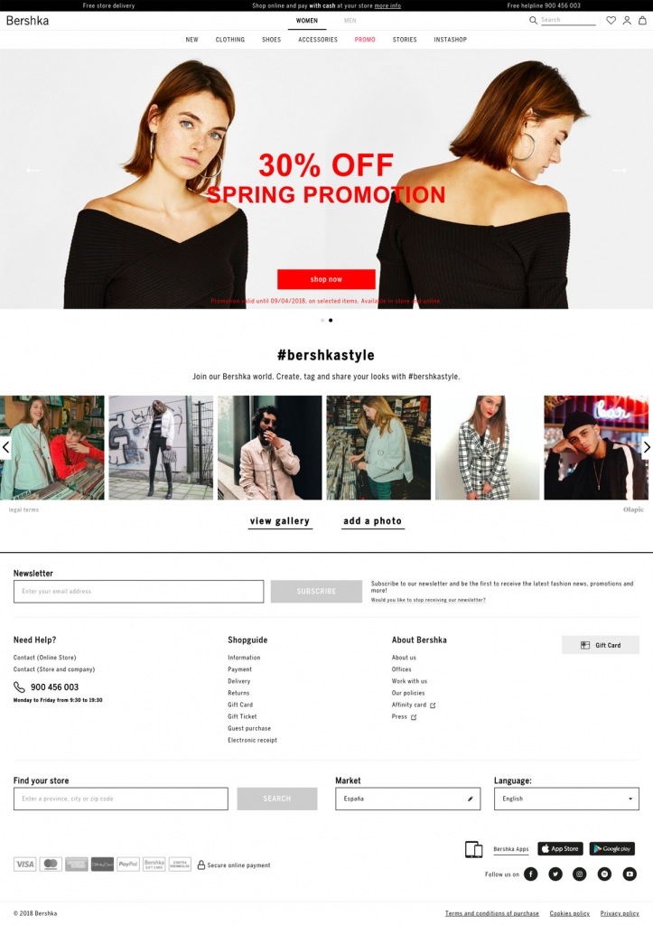 Bershka | eCommerce Website Design Gallery & Tech Inspiration