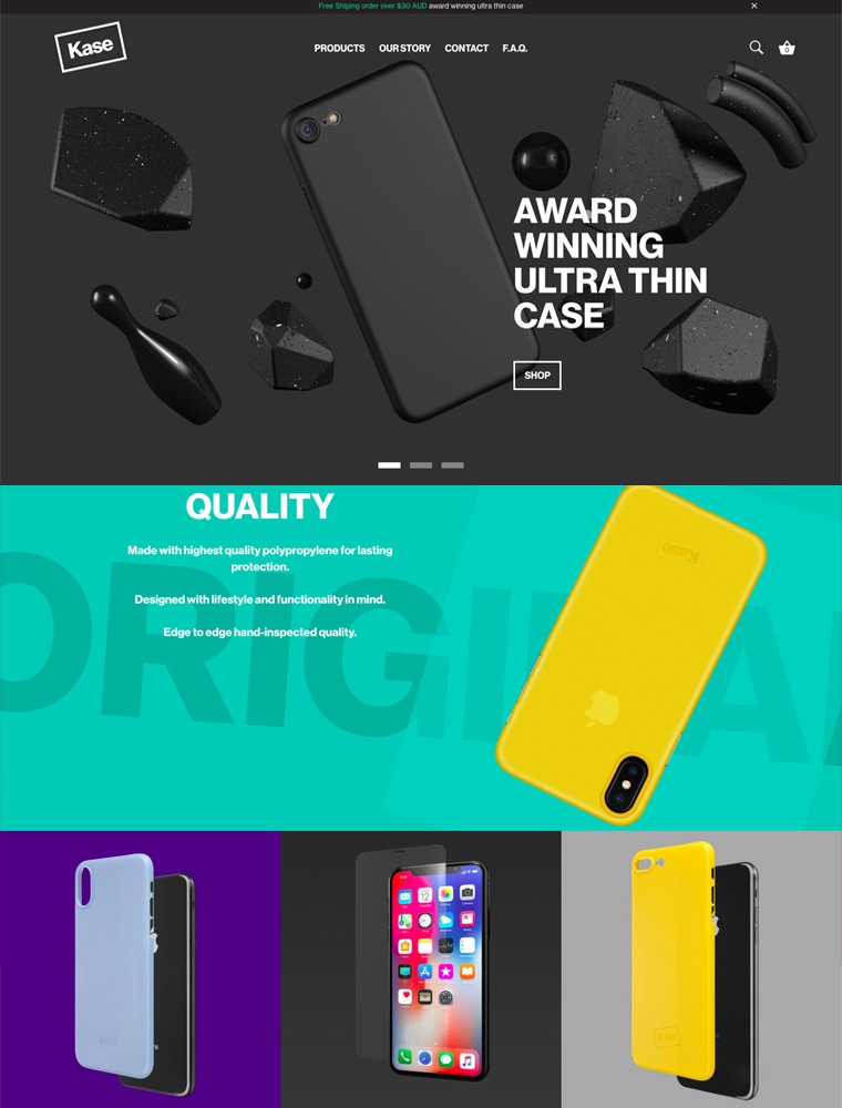 Kase | eCommerce Website Design Gallery & Tech Inspiration