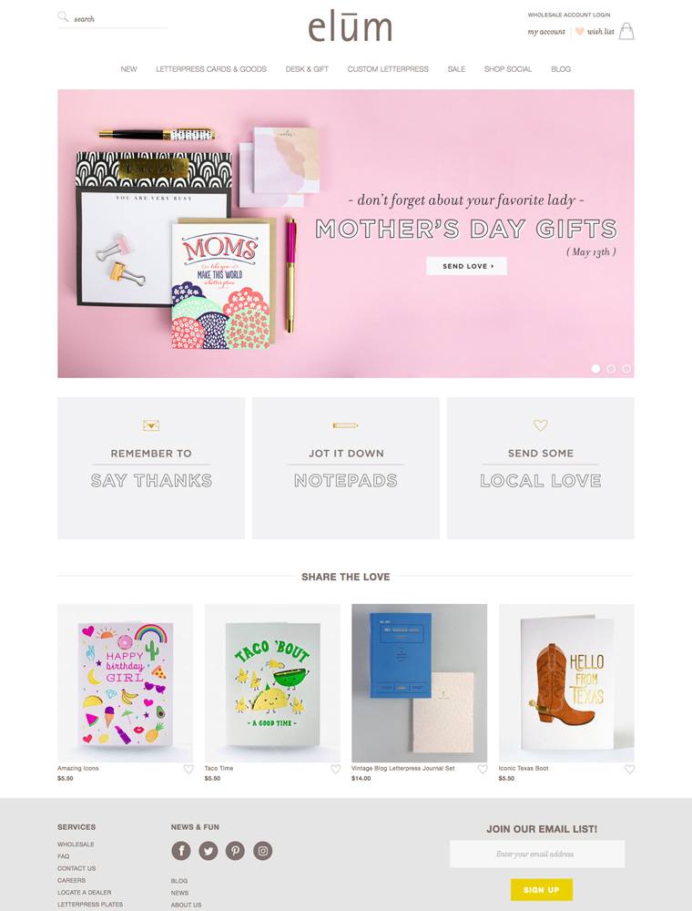 Elum | eCommerce Website Design Gallery & Tech Inspiration