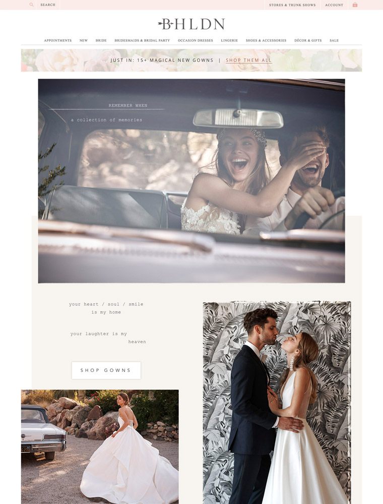 BHLDN | eCommerce Website Design Gallery & Tech Inspiration