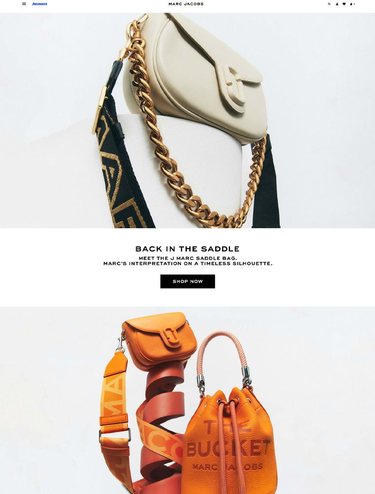 Marc Jacobs | eCommerce Website Design Gallery & Tech Inspiration