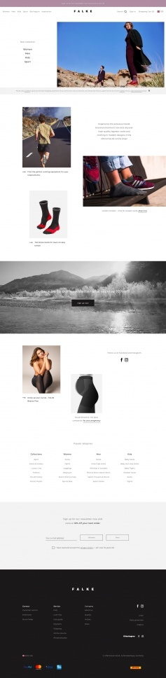 Falke | eCommerce Website Design Gallery & Tech Inspiration