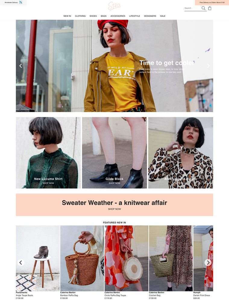 Studio One Twenty | eCommerce Website Design Gallery & Tech Inspiration