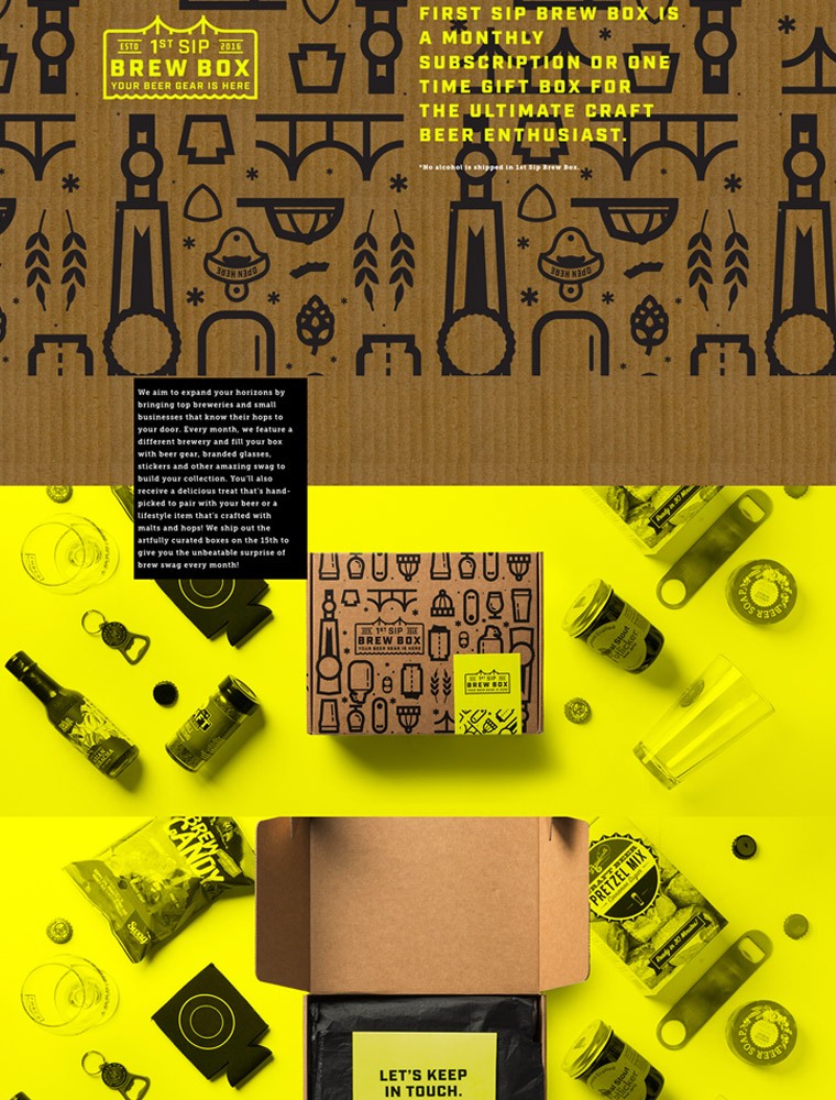 First Sip Brew Box | eCommerce Website Design Gallery & Tech Inspiration