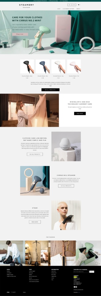 Steamery | eCommerce Website Design Gallery & Tech Inspiration