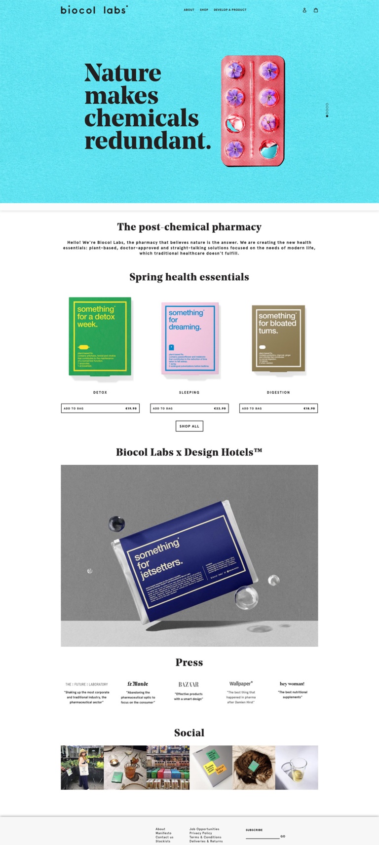 biocol labs | eCommerce Website Design Gallery & Tech Inspiration