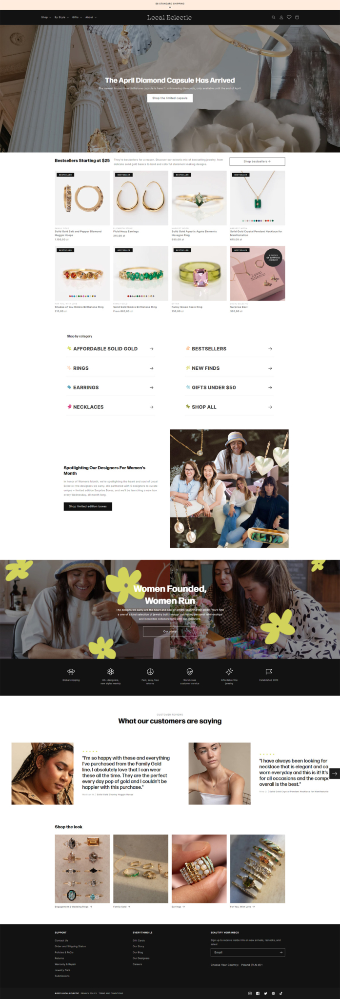 Local Eclectic | eCommerce Website Design Gallery & Tech Inspiration