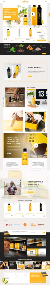 Shine+ | eCommerce Website Design Gallery & Tech Inspiration