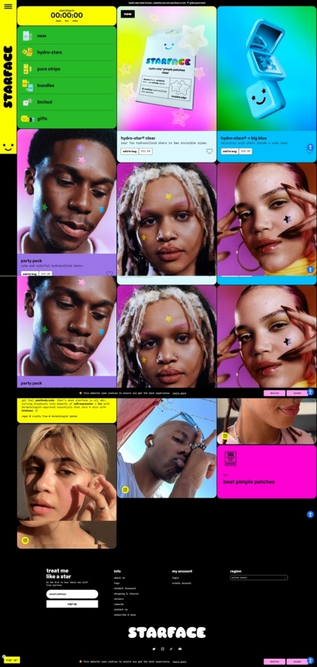 Starface | eCommerce Website Design Gallery & Tech Inspiration