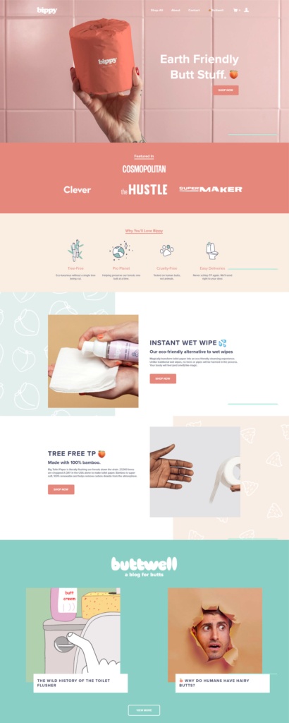 Bippy | eCommerce Website Design Gallery & Tech Inspiration