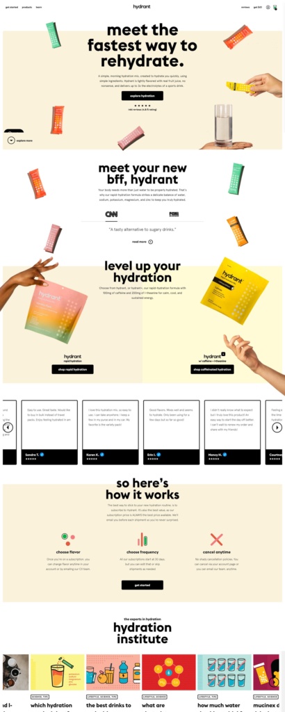 Hydrant | eCommerce Website Design Gallery & Tech Inspiration