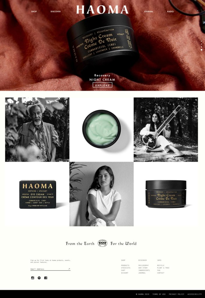 Haoma | eCommerce Website Design Gallery & Tech Inspiration
