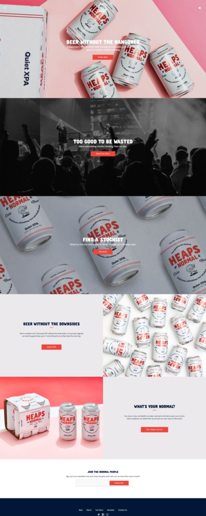 Heaps Normal | eCommerce Website Design Gallery & Tech Inspiration
