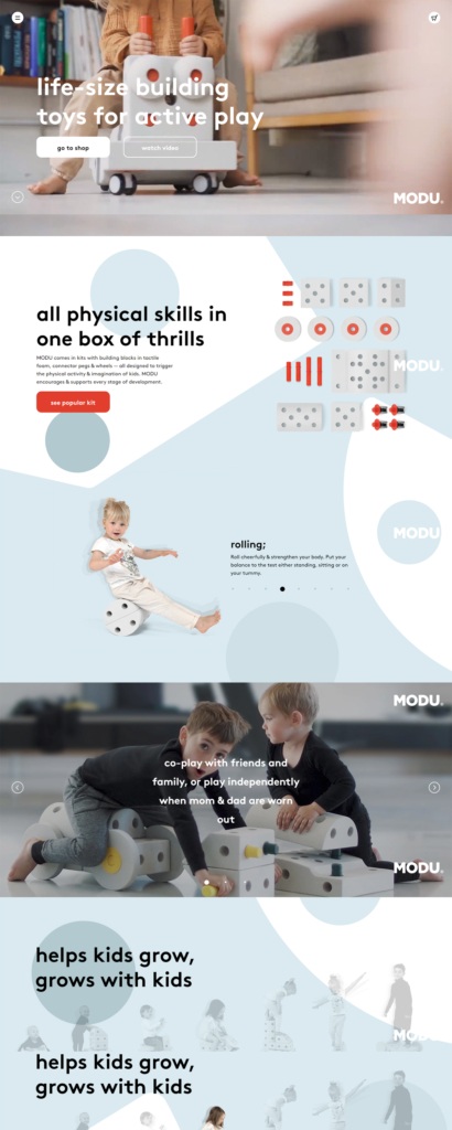 MODU | eCommerce Website Design Gallery & Tech Inspiration