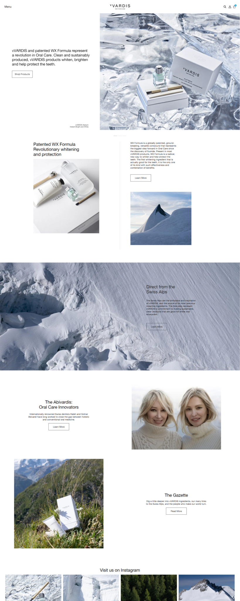 vVardis | eCommerce Website Design Gallery & Tech Inspiration