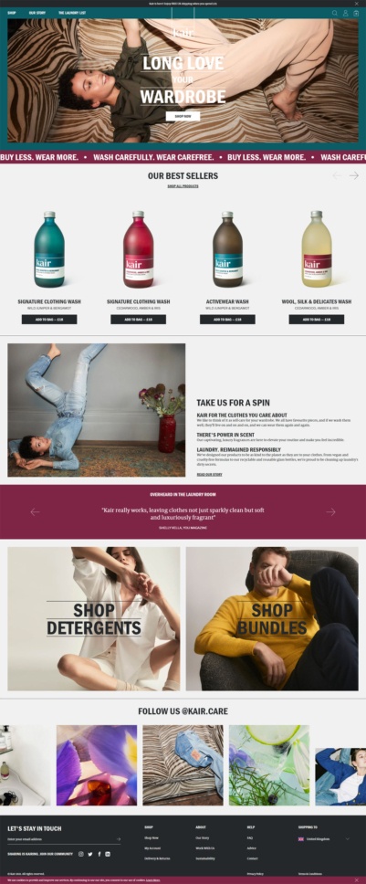 Kair | eCommerce Website Design Gallery & Tech Inspiration