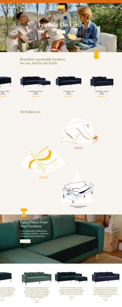 Sabai Design | eCommerce Website Design Gallery & Tech Inspiration