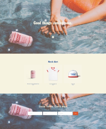 Corner Store Cocktails | eCommerce Website Design Gallery & Tech ...