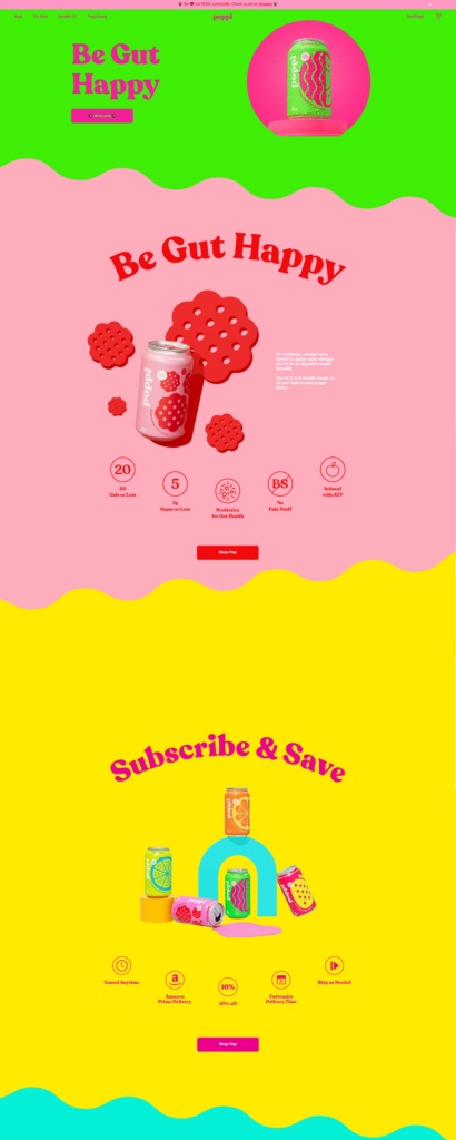 Poppi | eCommerce Website Design Gallery & Tech Inspiration