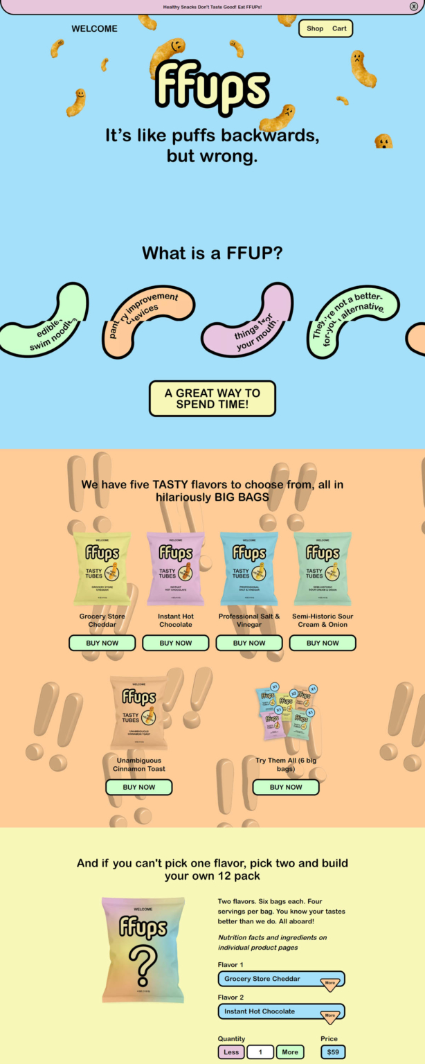 FFUPS | eCommerce Website Design Gallery & Tech Inspiration