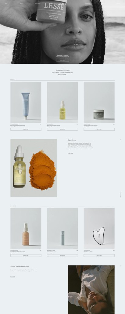 Lesse | eCommerce Website Design Gallery & Tech Inspiration