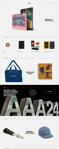 A 24 Shop | eCommerce Website Design Gallery & Tech Inspiration