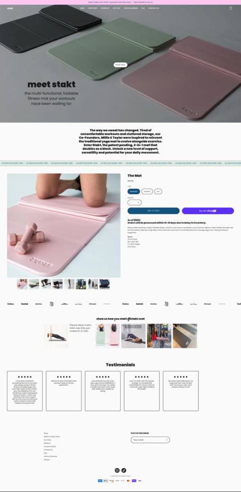 Stakt | eCommerce Website Design Gallery & Tech Inspiration