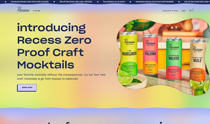 Drink Barcode | eCommerce Website Design Gallery & Tech Inspiration