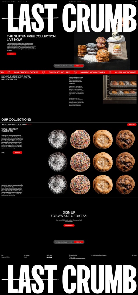 Last Crumb | eCommerce Website Design Gallery & Tech Inspiration