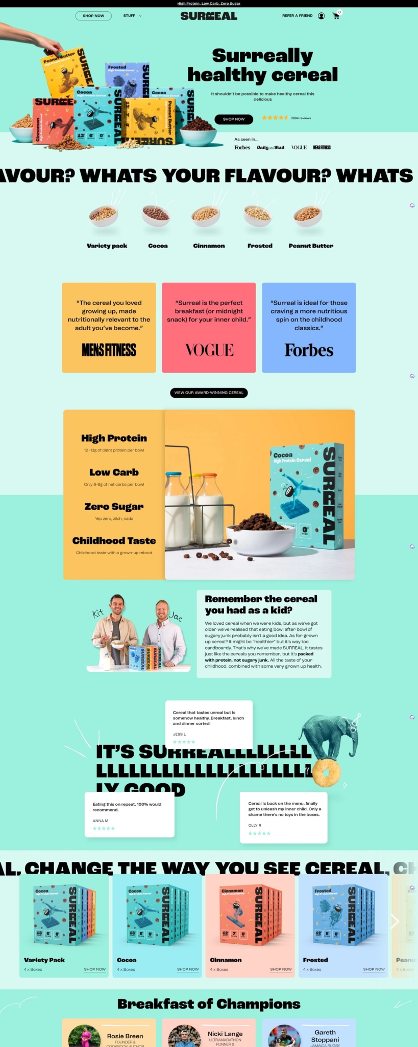 Surreal | eCommerce Website Design Gallery & Tech Inspiration