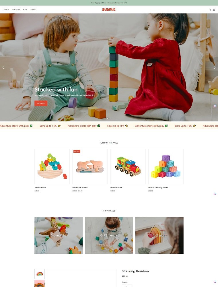 Atlantic | eCommerce Website Design Gallery & Tech Inspiration