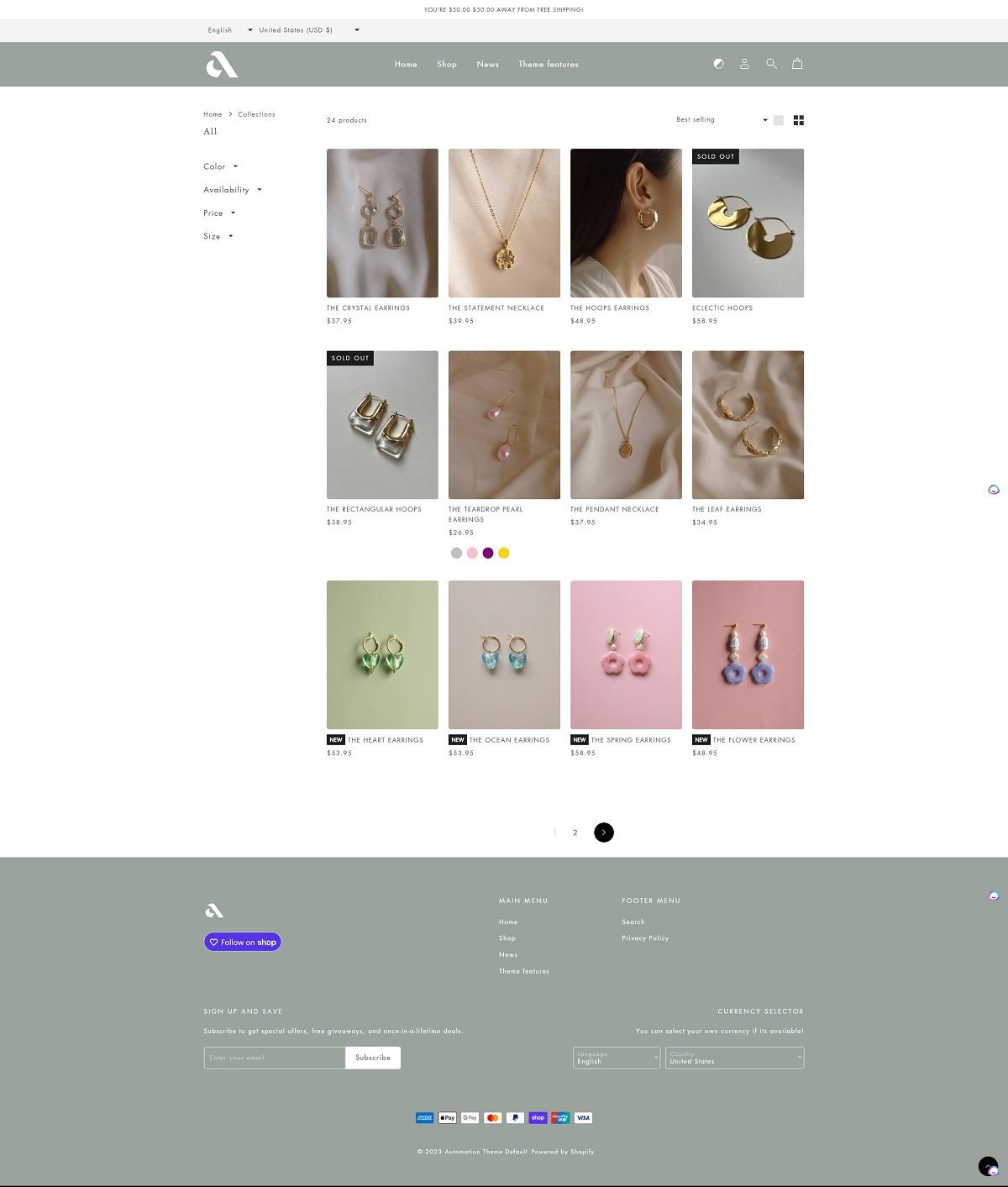 Automation | eCommerce Website Design Gallery & Tech Inspiration