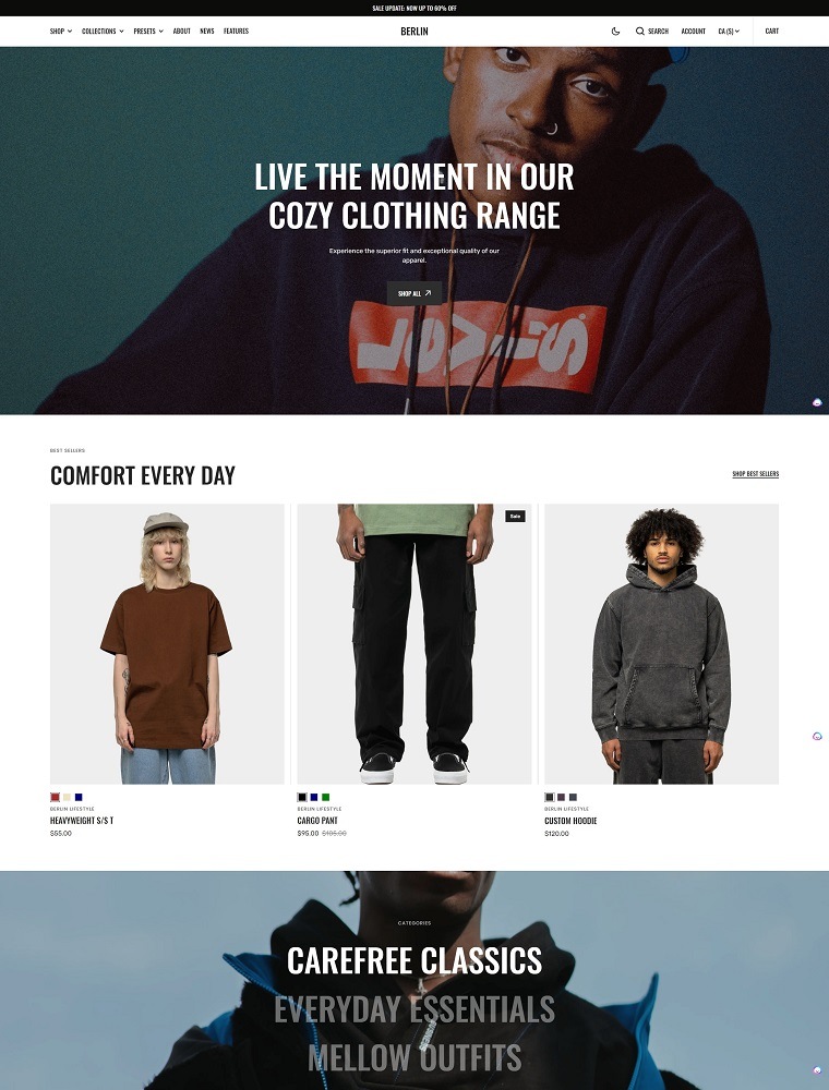 Berlin | eCommerce Website Design Gallery & Tech Inspiration