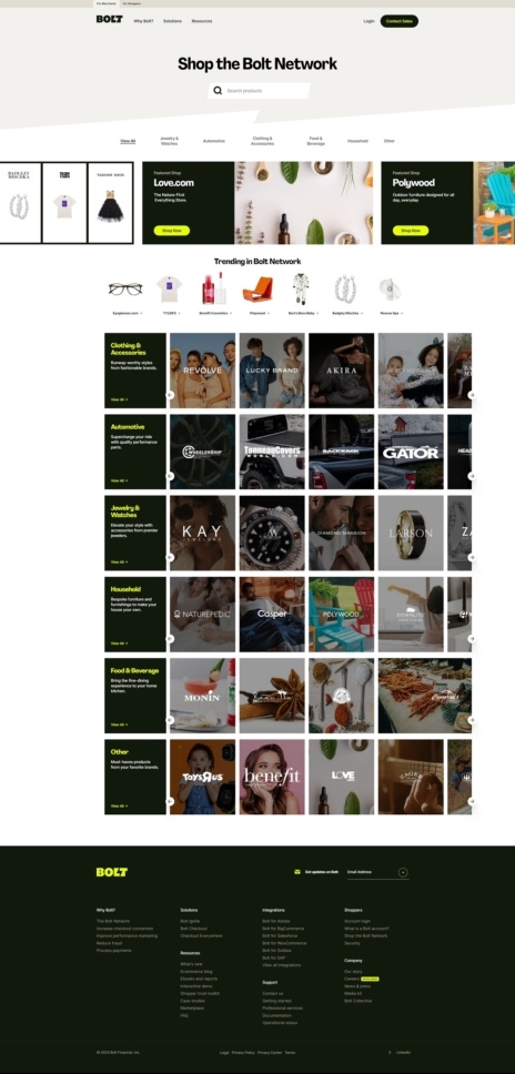 Bolt | eCommerce Website Design Gallery & Tech Inspiration