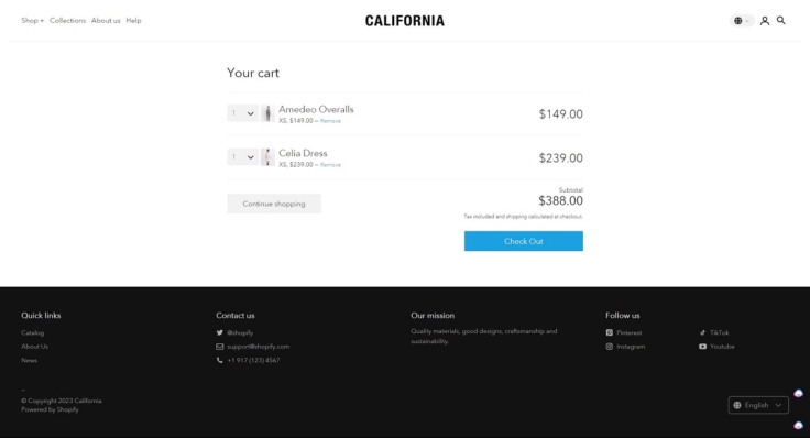 California | eCommerce Website Design Gallery & Tech Inspiration