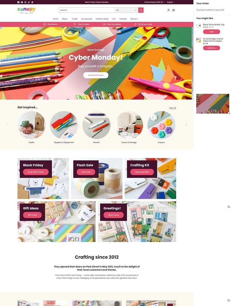 Canopy | eCommerce Website Design Gallery & Tech Inspiration