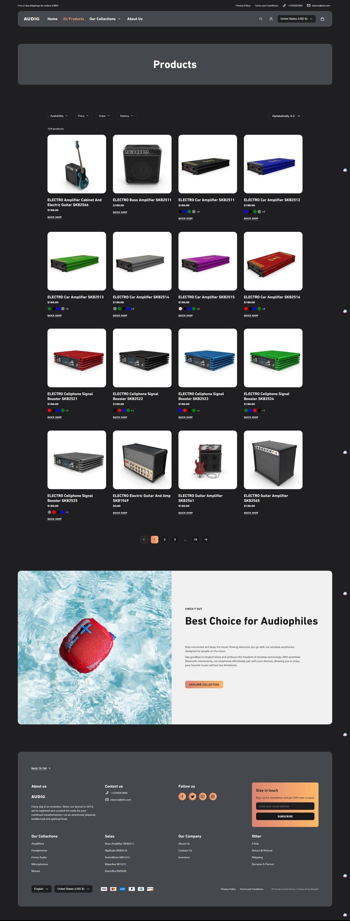 Electro | eCommerce Website Design Gallery & Tech Inspiration
