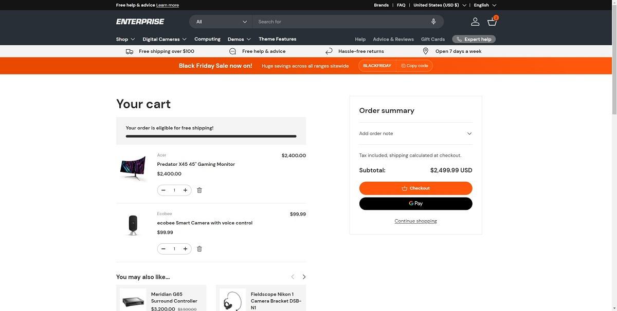 Enterprise | eCommerce Website Design Gallery & Tech Inspiration