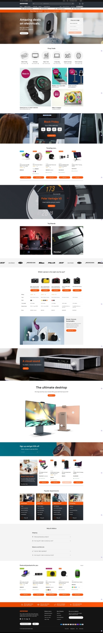 Enterprise | eCommerce Website Design Gallery & Tech Inspiration