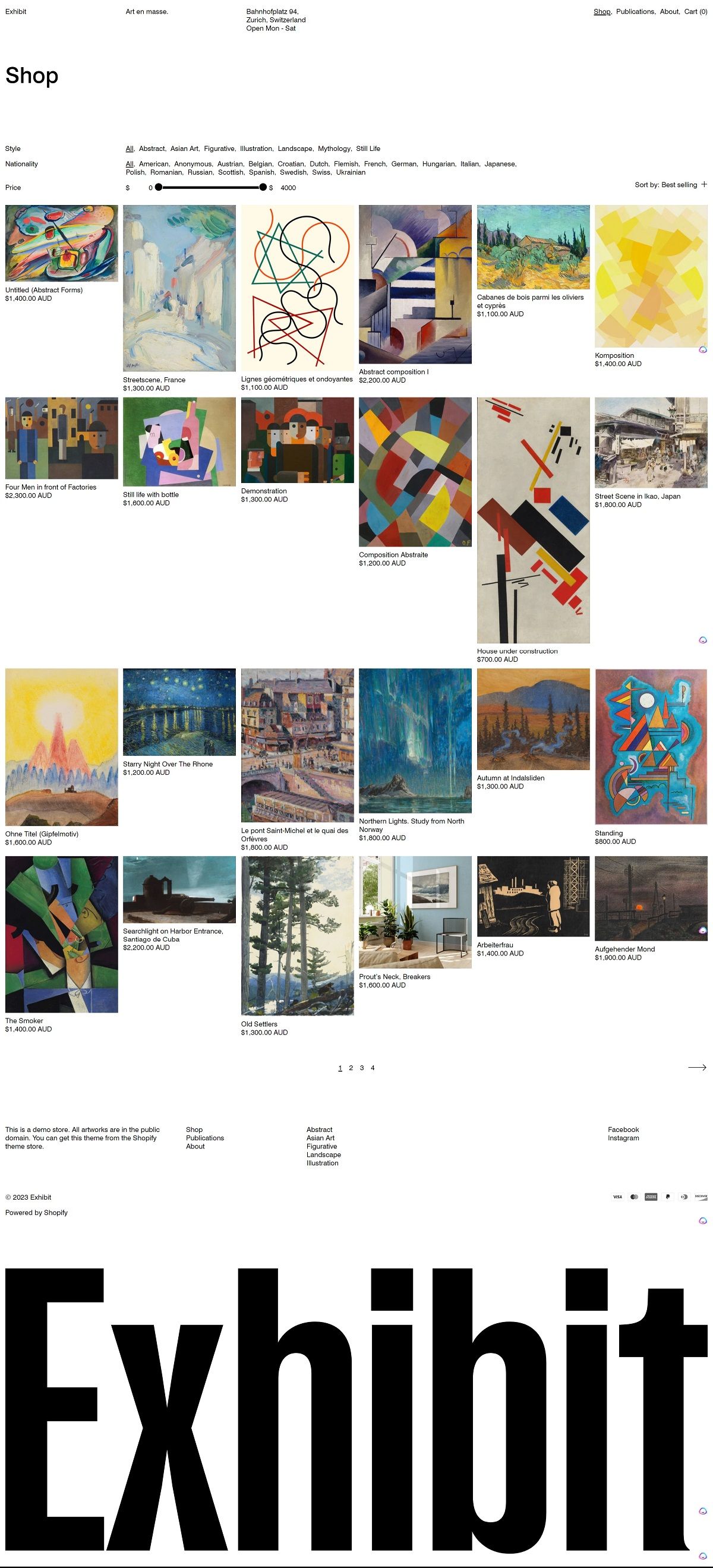 Exhibit | eCommerce Website Design Gallery & Tech Inspiration