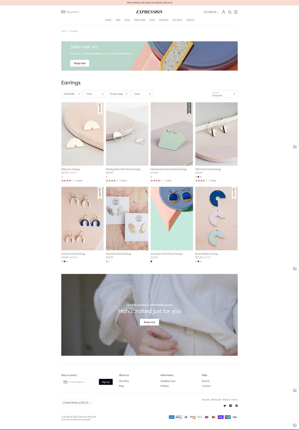 Expression | eCommerce Website Design Gallery & Tech Inspiration