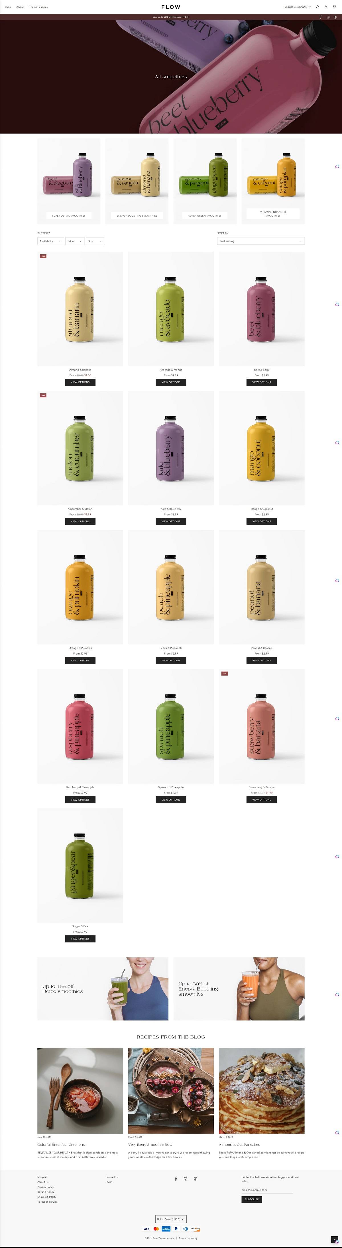 Flow Shopify Theme | eCommerce Website Design Gallery & Tech Inspiration