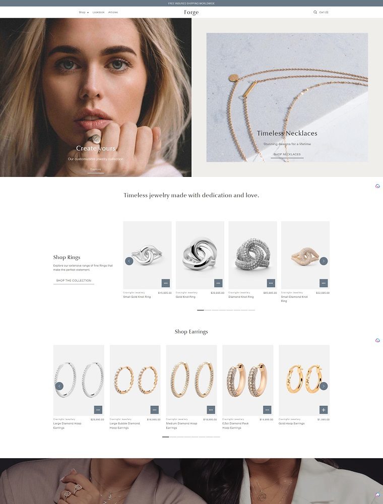 Forge | eCommerce Website Design Gallery & Tech Inspiration