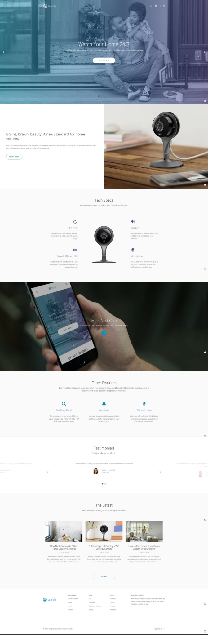 Launch | eCommerce Website Design Gallery & Tech Inspiration
