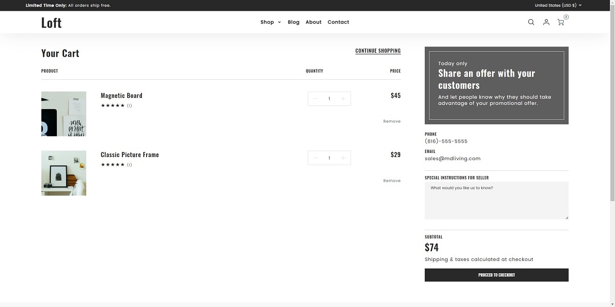 Loft | eCommerce Website Design Gallery & Tech Inspiration